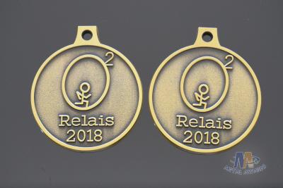 Cina parte posteriore regolare di 2D dell'elemento del metallo del premio placcatura d'ottone antica di modello delle medaglie in vendita