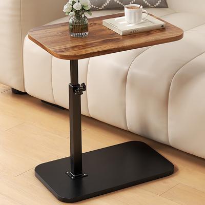China Modern C-Shaped Wood Arm Tray for Home Furniture Adjustable Height Side Table That Slides Sofa Couch for Dining Home Bar Use for sale