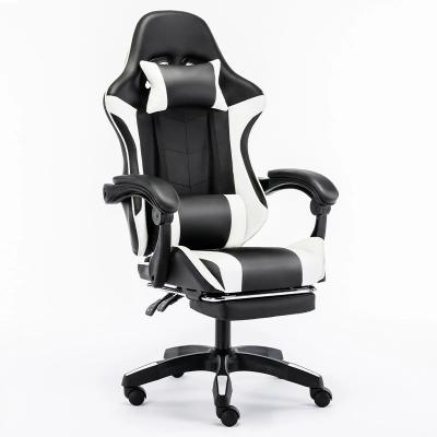 China Ergonomic Swivel Chair for Gaming Adjustable PU Leather Computer Game Silla with Cooling Feature Stainless Steel Metal for sale