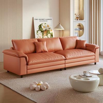 China Elephant Ear Sofa Set MIcrofiber Fabric Couch, Lounge in Living Room, Loveseat with Footstool Futon for sale