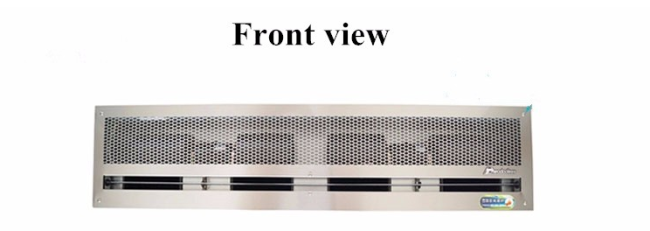 Air curtain close-up view