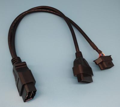 Κίνα Αρσενικό OBD2 OBDII Benz OBD2 στο θηλυκό και το θηλυκό καλώδιο θραυστών Υ OBD2 προς πώληση