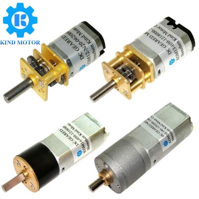 중국 마이크로 DC 기어 모터 1 10-1 1000 기어 비율 3V-12V 전압 10-2000 RPM 4 장착 구멍 판매용