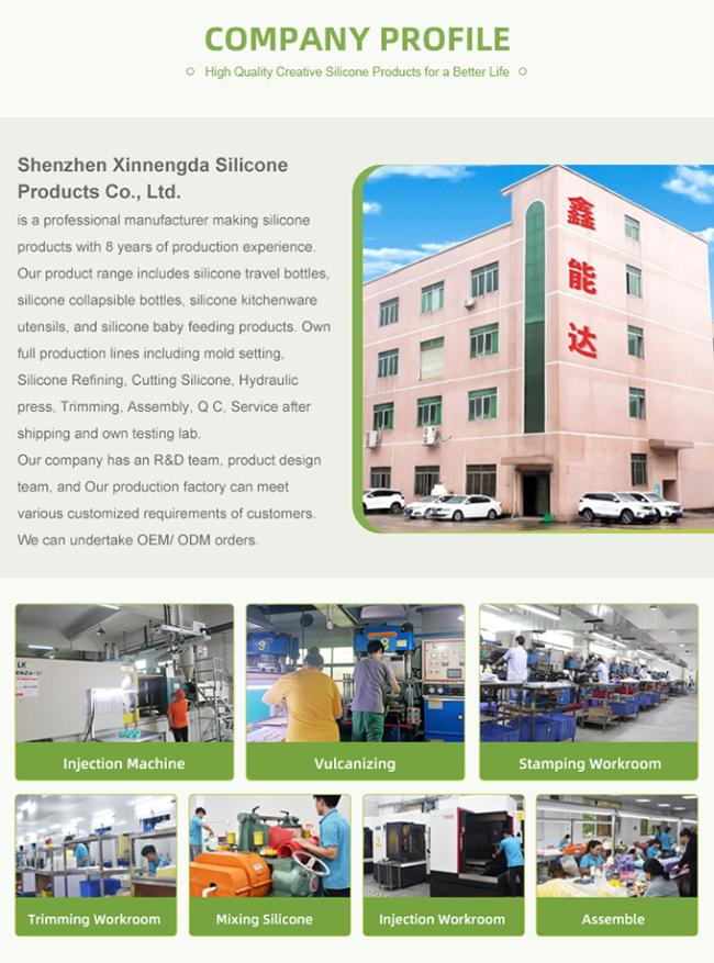 Factory production line for silicone travel bottles