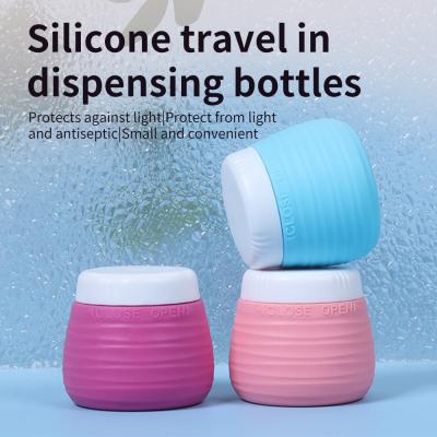 China Shower Gel Soap Mud Travel Toiletry Container Kit Leak Proof 50ml With Screw Lid for sale
