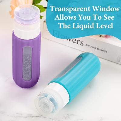 Cina Set di flaconi da viaggio in silicone PP 90ml/3oz con finestra trasparente in vendita