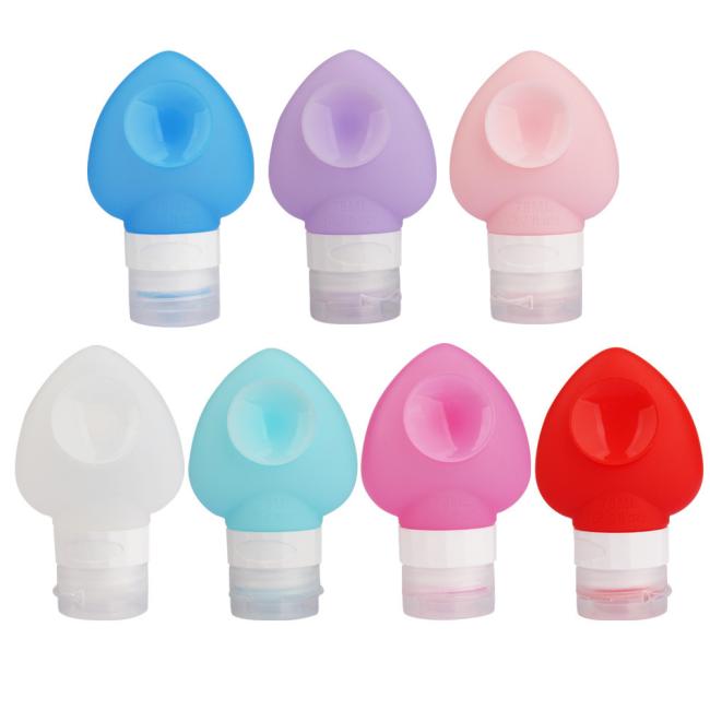 78ml silicone travel bottle showing design features