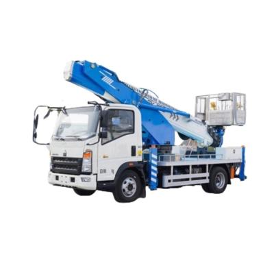 Китай Sinotruck Howo 28m Воздушный рабочий грузовик 6800*2240*3640 Сдерживающий 3 человека Большой высоты операционный грузовик продается