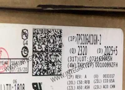 中国 TPS2064CDGN-2 集積回路チップ 電源分配スイッチ HVSSOP8 USB電源スイッチ 販売のため