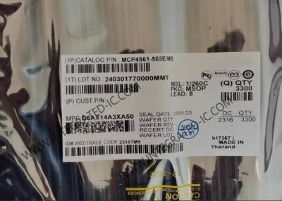 China MCP4561-503E/MS Integrated Circuit Chip Digital Potentiometers 8-Bit Single Digital POT for sale