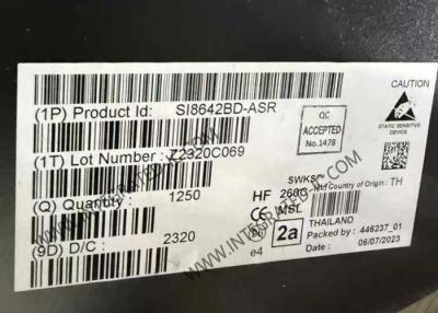 中国 SI8642BD-ASR 集積回路チップ 低電力四チャネル 150Mbps デジタルアイソレーター 販売のため