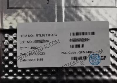 China RTL8211F-CG Ethernet IC Integrated 10/100/1000M Ethernet Transceiver with QFN40 Package and IEEE 802.3 Compliance for sale