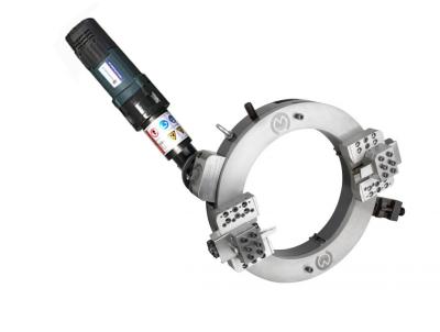 中国 割れたフレームのクラムシェルの管の切断および斜角が付く機械自動供給 販売のため