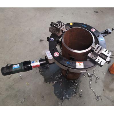 中国 Duplex Stainless Steel Pipe Cutting And Beveling Machine Clamshell Type Pipe Cutter 販売のため