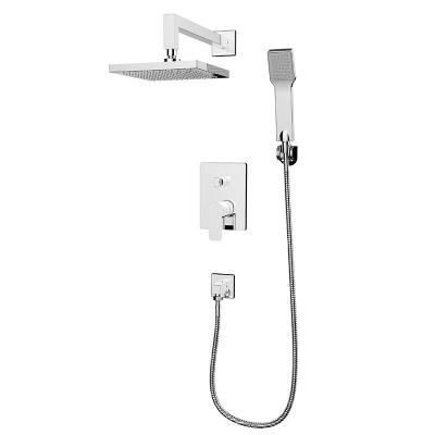 Cina Bagno incorporato celato di Headshower del quadrato di progettazione moderna dell'insieme della doccia con la doccia della mano in vendita