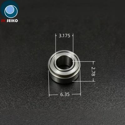 中国 SR144TLZWKN 3.175*6.35*2.78 高速歯科ベアリング ステンレス鋼 トロールンケージ 販売のため