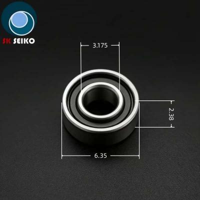 中国 SR144TLZN 3.175*6.35*2.38 高速歯科用ベアリング シルバーハンドピースベアリング 販売のため