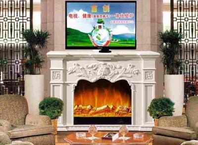 Cina I camini elettrici telecomandati di legno dell'interno TV sta lo stile europeo in vendita