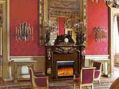 Cina Camino elettrico decorativo dell'annata LED con telecomando/fiamma di Deco in vendita