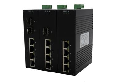 Cina commutatore di rete non gestito di corrente continua 12~48V, commutatore di 10 Gigabit Ethernet in vendita