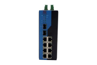 Cina Commutatore non gestito industriale di Ethernet di POE, supporto della parete/commutatore di Poe ferrovia di baccano in vendita