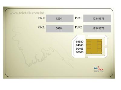 Китай PostPaid карточка телекоммуникаций SIM с персонализацией без габарита карточки продается