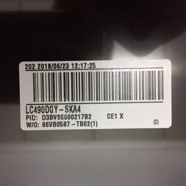 Quality LC490DGY-SKA4 Flat Lcd Screen 49 Inch Lcd Tv Screen 60Hz Refresh Rate for sale