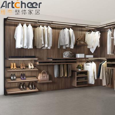Chine Taille personnalisée Garde-robe murale pour femmes moderne stylé Design ouvert hauteur réglable à vendre