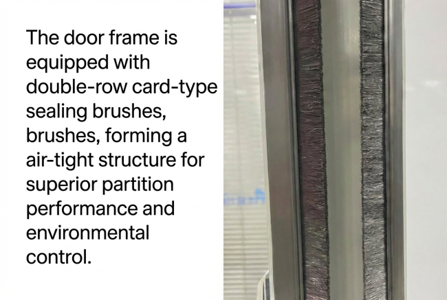 Cleanroom PVC fast door technical diagram 4