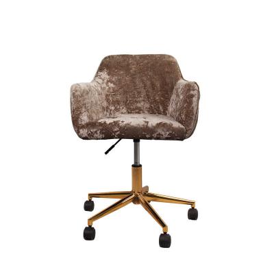Cina 16,4 libbre del Ministero degli Interni di scrittorio di braccioli della sedia/H16.93» Grey Velvet Office Chair With in vendita