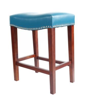 Cina La sedia pranzante stile americana mette il barstool di cuoio blu 10kgs in vendita