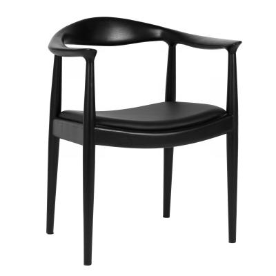 Cina Ash Hans Wegner Kennedy Arm Chair nero moderno in vendita