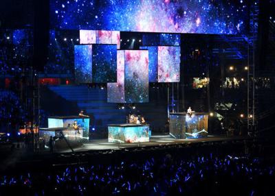 Cina Grande affitto dello schermo di visualizzazione del LED dello stadio di 2500 pidocchi con piegare i moduli flessibili in vendita