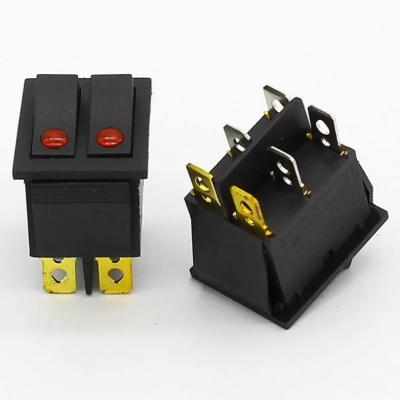 China Rocker switch belt cat-eye  two gang  double switch for sale