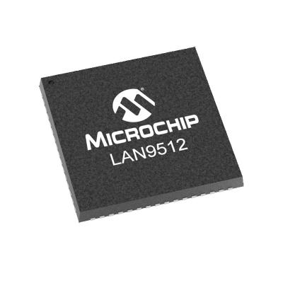China American Microchip Integrated Circuits LAN9512-JZX Brand New Original Electronic Components Package QFN-64-EP(9x9) Monitor en Reset Ethernet Controller Te koop