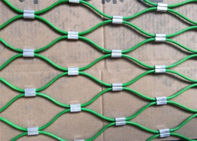 Cina Fletta morbidamente la rete metallica decorativa che recinta, PVC/maglia della corda tessuta nylon in vendita