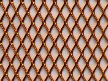 Cina Nastro metallico perforato spesso 8mm decorativo Mesh Expanded Diamond in vendita