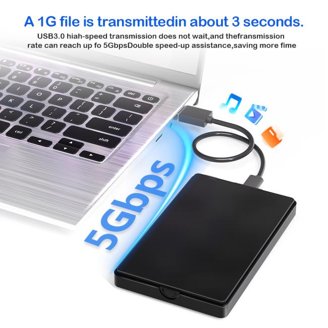 Portable USB 3.0 Type C SATA HDD SSD Enclosure