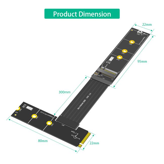 M.2 NVME SSD Extension Cable packaging