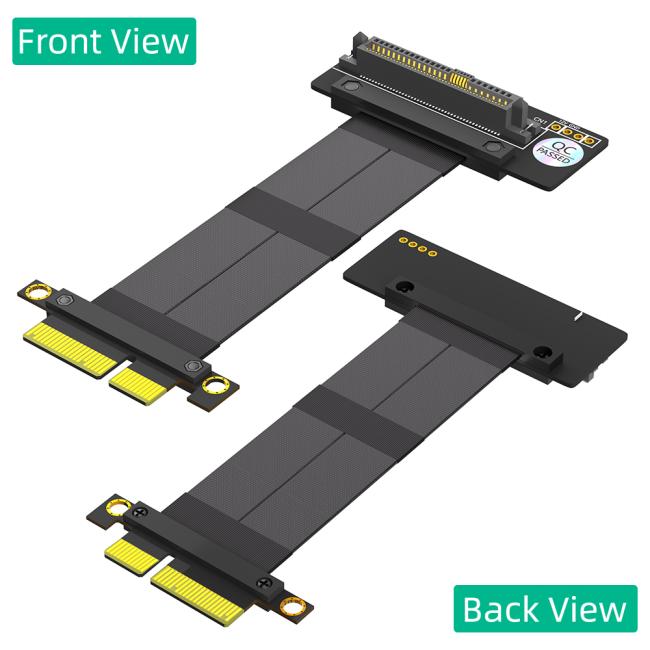 Side view of SFF-8639 to PCI-E adapter