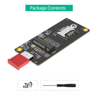 중국 NGFF ((M.2) 키 B USB 3.0 어댑터로 6핀 SIM 슬롯으로 WWAN/LTE 모듈을 위한 지연 없이 고속 전송 판매용