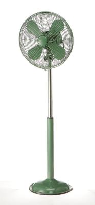 Cina motore antico del rame di CA di velocità della pala 3 dell'alluminio del fan 4 del pavimento 40W di 30cm retro in vendita