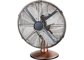 Cina 3 potenti accelerano il retro colore di rame a 16 pollici del ventilatore da tavolo del metallo per l'hotel della Camera in vendita