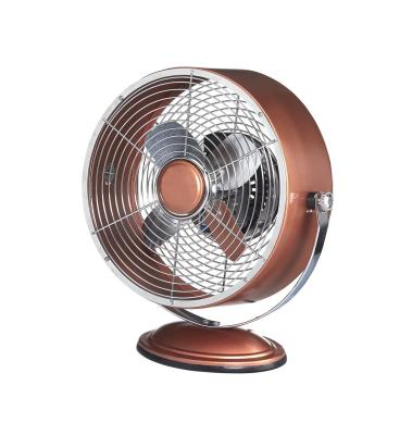 China 35W 9 de Ventilator Geborsteld Nikkel van de Metaal Retro Lijst met Regelbare Tilf 2 Snelheid Te koop