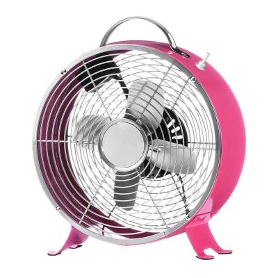 Cina Retro lama a 9 pollici personale rosa dell'alluminio di velocità ETL 60Hz 4 del fan 2 del metallo in vendita