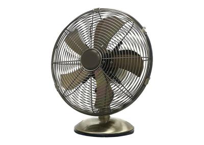 China 12“ Elektrisch Retro Uitstekend 3 Snelheids Oscillerend Olie Gewreven Brons van de Lijstventilator Te koop