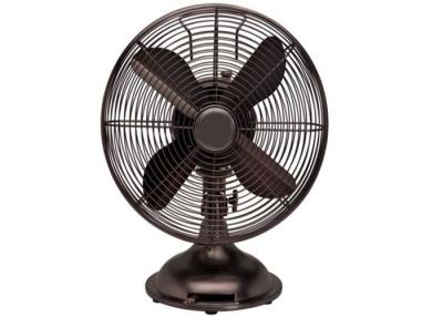 China Grijze Retro Stijl de Ventilator van de 12 Duimlijst met Tribune Geborsteld Nikkel 3 het CITIZENSE BAND van Snelheids120v 45W Ce Te koop