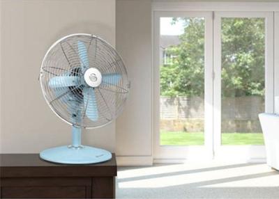 Cina Retro nichel spazzolato velocità di rame d'oscillazione da tavolino a 14 pollici del motore 3 del fan in vendita