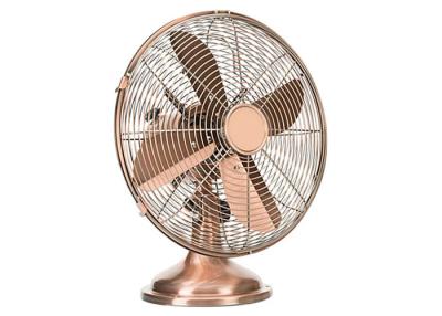 Cina Spina rotonda del fan 110V 50Hz 2 d'annata elettrici dello scrittorio del metallo retro in vendita