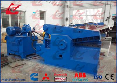 China Comprimento hidráulico 800mm da lâmina da força de corte 15kW da tesoura 120Ton da sucata da tesoura do jacaré do metal à venda